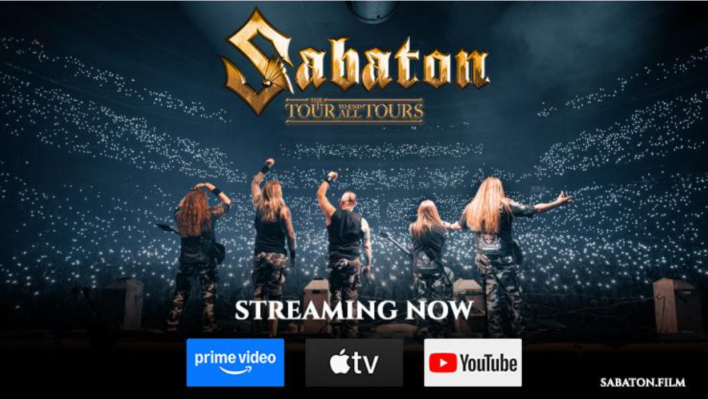 SABATON estrena "The Tour To End All Tours" para plataformas digitales ...